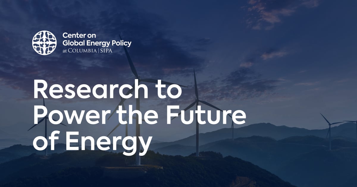 Energy for Development - Center on Global Energy Policy at Columbia ...