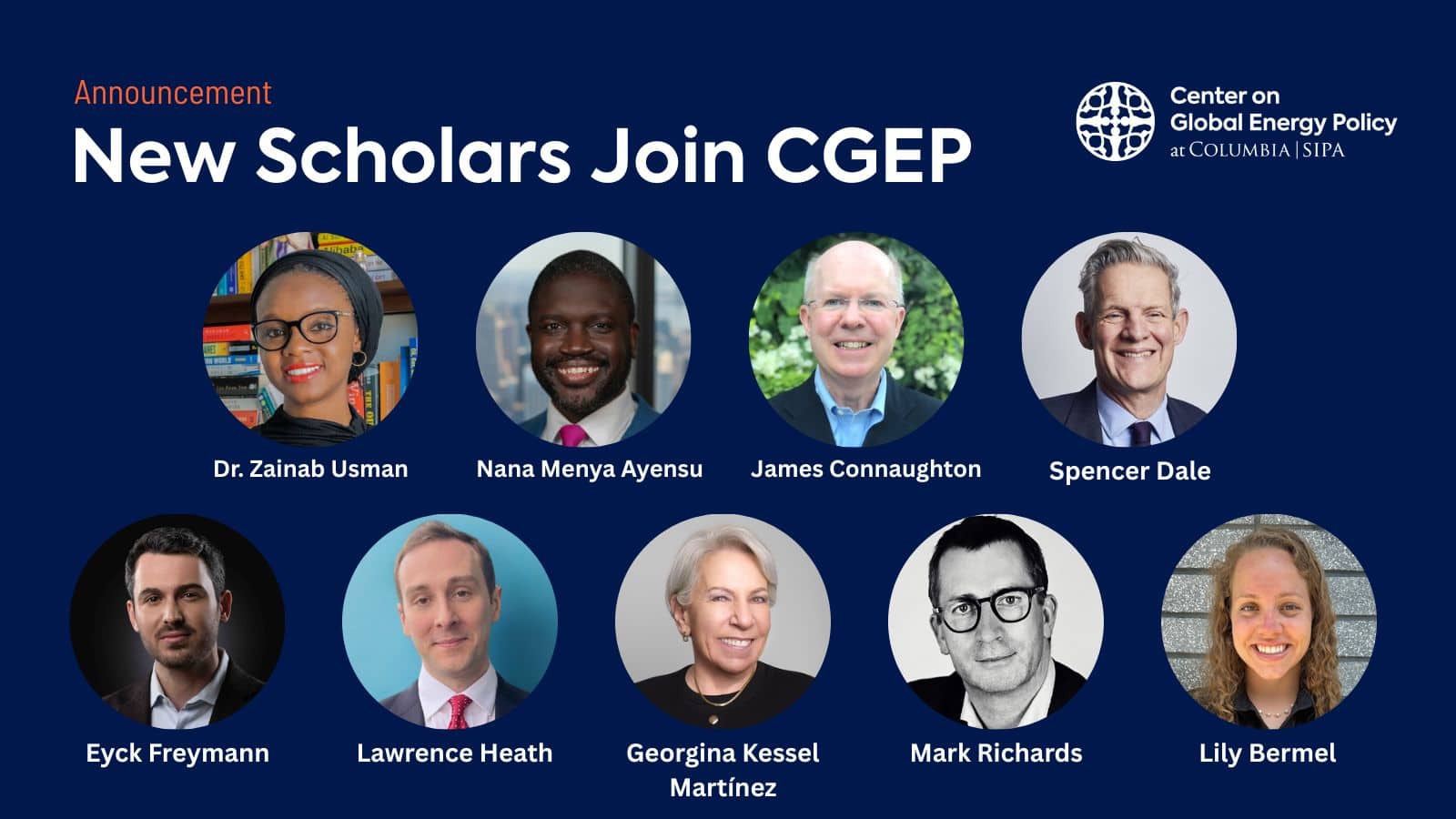 Center on Global Energy Policy Announces New Personnel, Including ...
